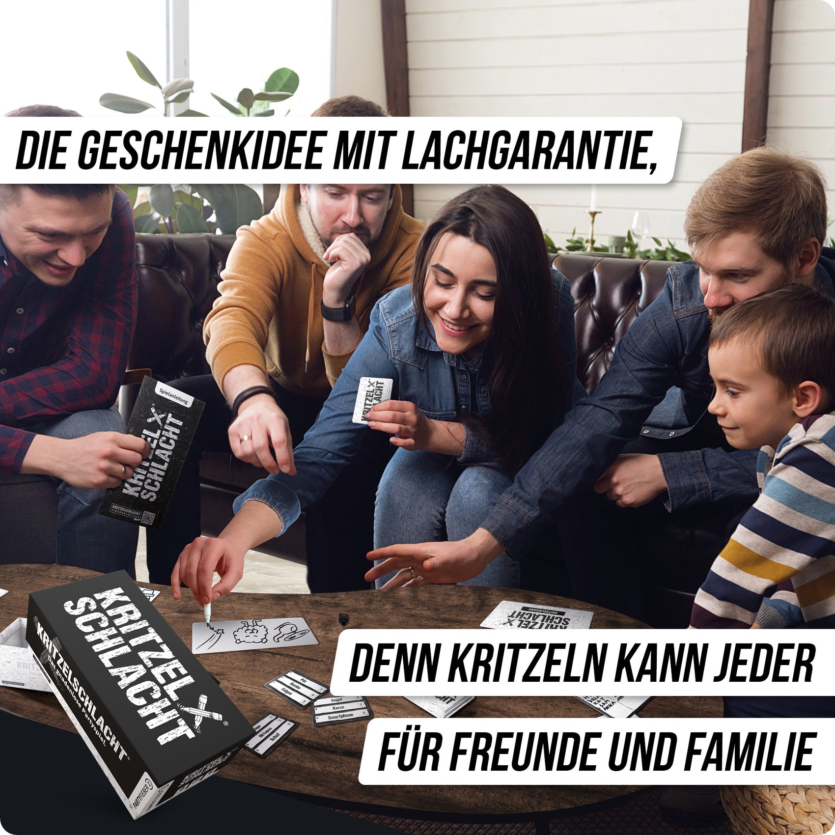 DENKRIESEN - PARTYFIEBER - KRITZELSCHLACHT® "Das gnadenlose Partyspiel"