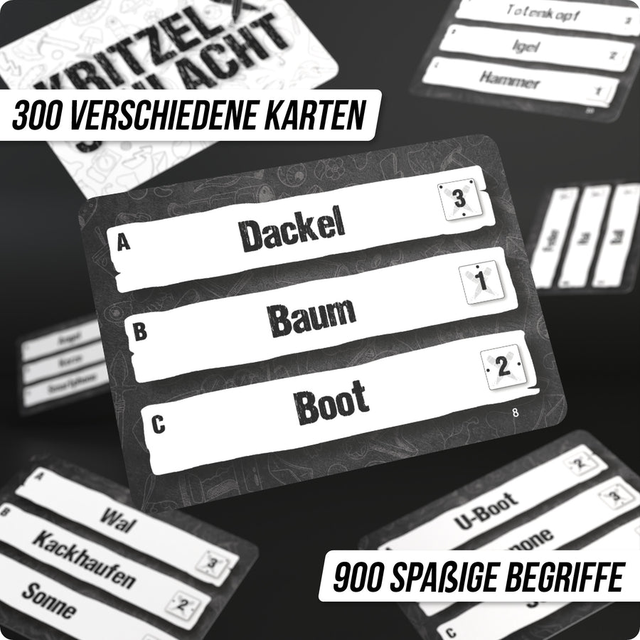DENKRIESEN - PARTYFIEBER - KRITZELSCHLACHT® "Das gnadenlose Partyspiel"